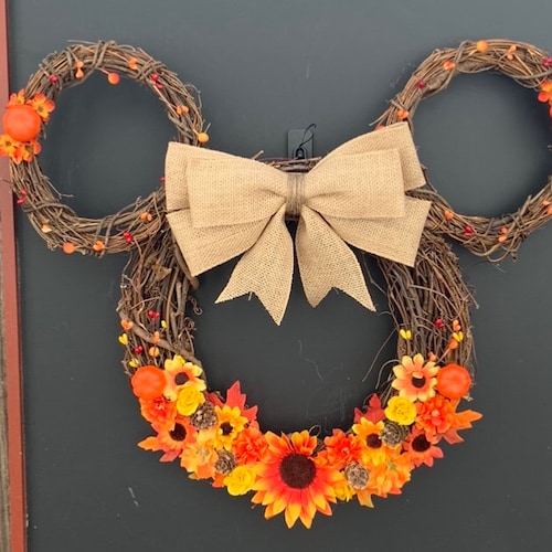 Fall Mickey Wreath - Etsy