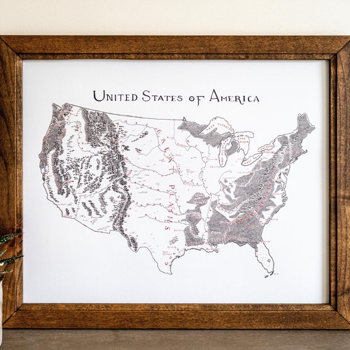 USA Map | Etsy