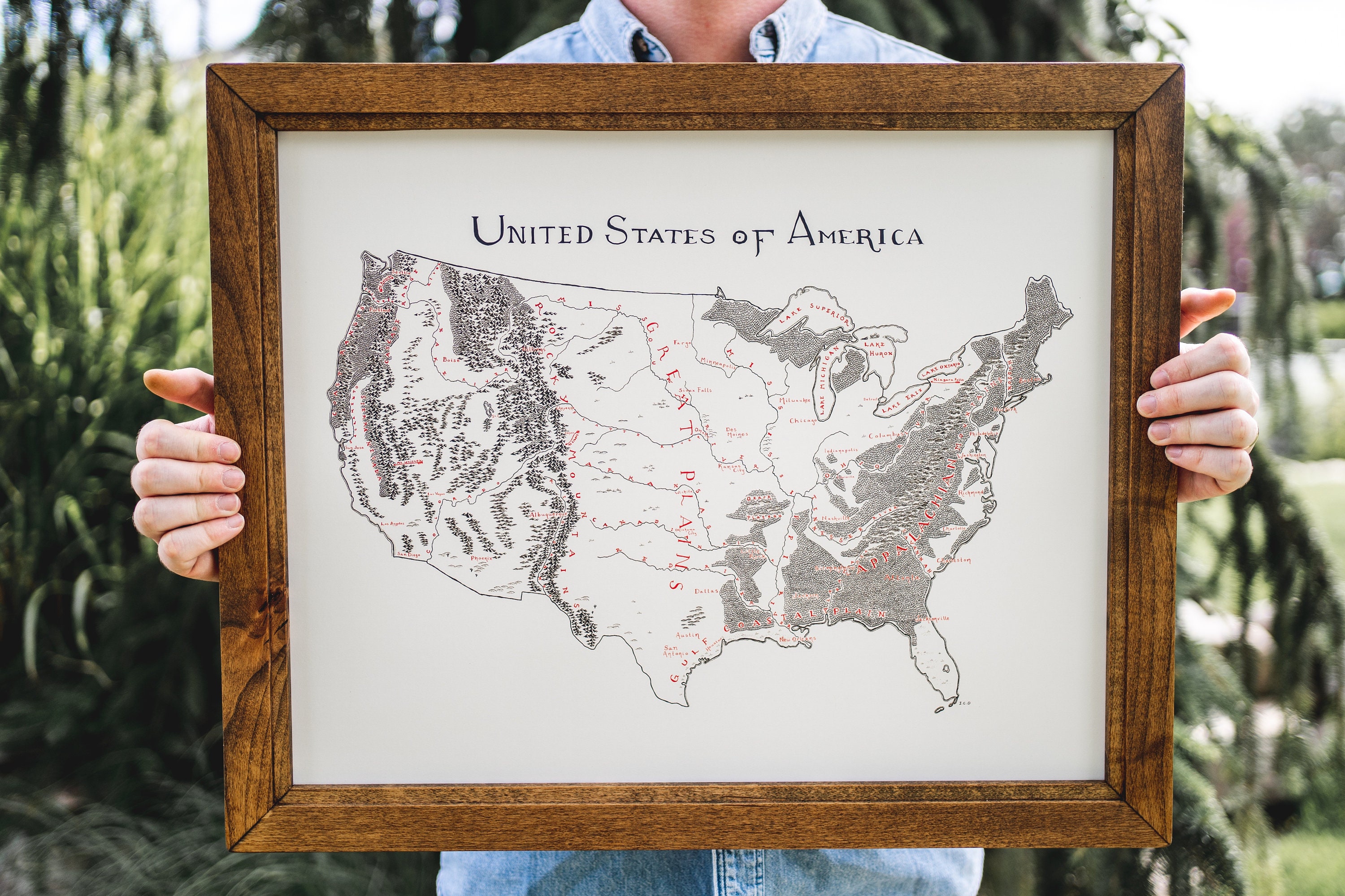 USA Map - Etsy