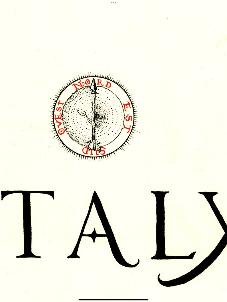 Italy Map Hand Drawn Fantasy Map for Home Decor - Etsy