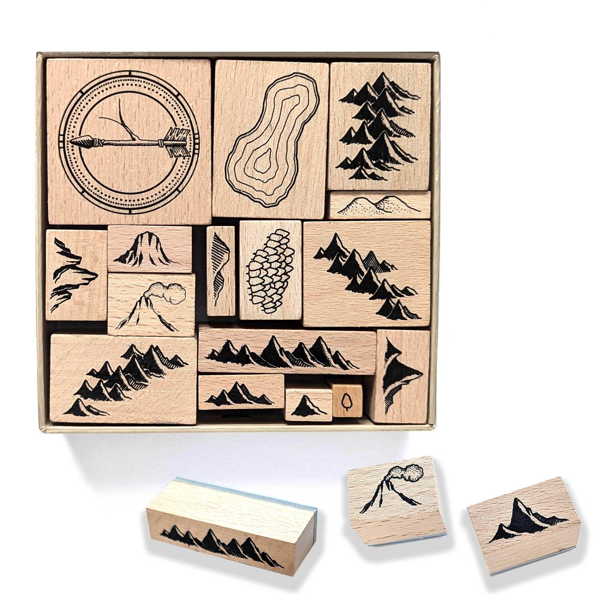 Fantasy Map Making Stamp Kit (16 Pieces) Original Lord of Maps Stamps ...