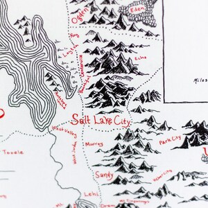 Utah Map | Etsy