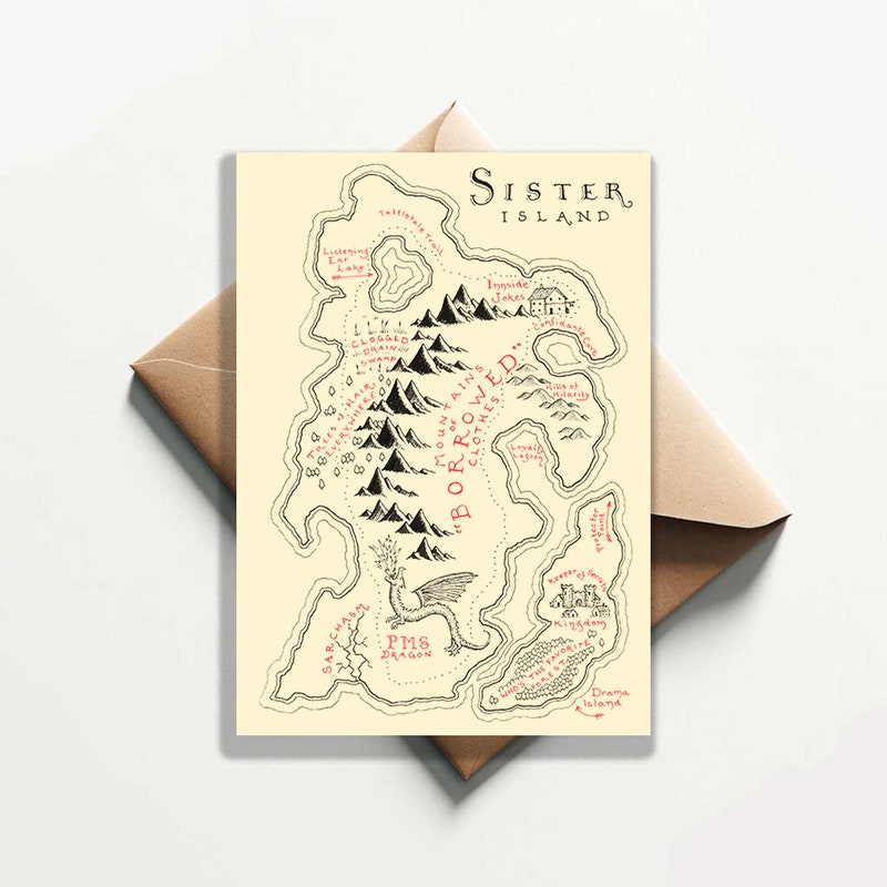 Island Greeting Card - Etsy