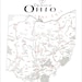 Ohio Map Hand Drawn Fantasy Map for Home Decor - Etsy