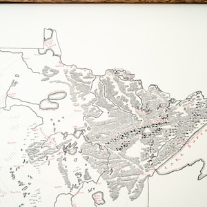 Minnesota Map Hand Drawn Fantasy Map for Home Decor - Etsy