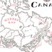 Canada Map Hand Drawn Fantasy Map for Home Decor - Etsy