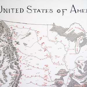 USA Map - Etsy
