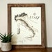 Virginia Map Hand Drawn Fantasy Map for Home Decor - Etsy