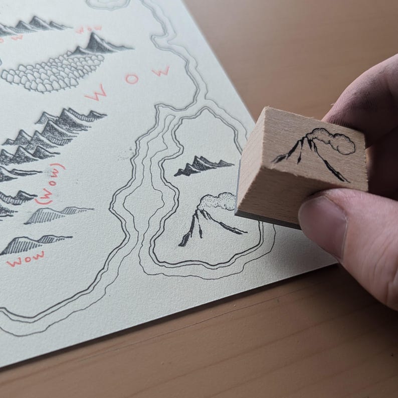 Fantasy Map Making Stamp Kit (16 Pieces) Original Lord of Maps Stamps ...