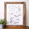 Virginia Map Hand Drawn Fantasy Map for Home Decor - Etsy