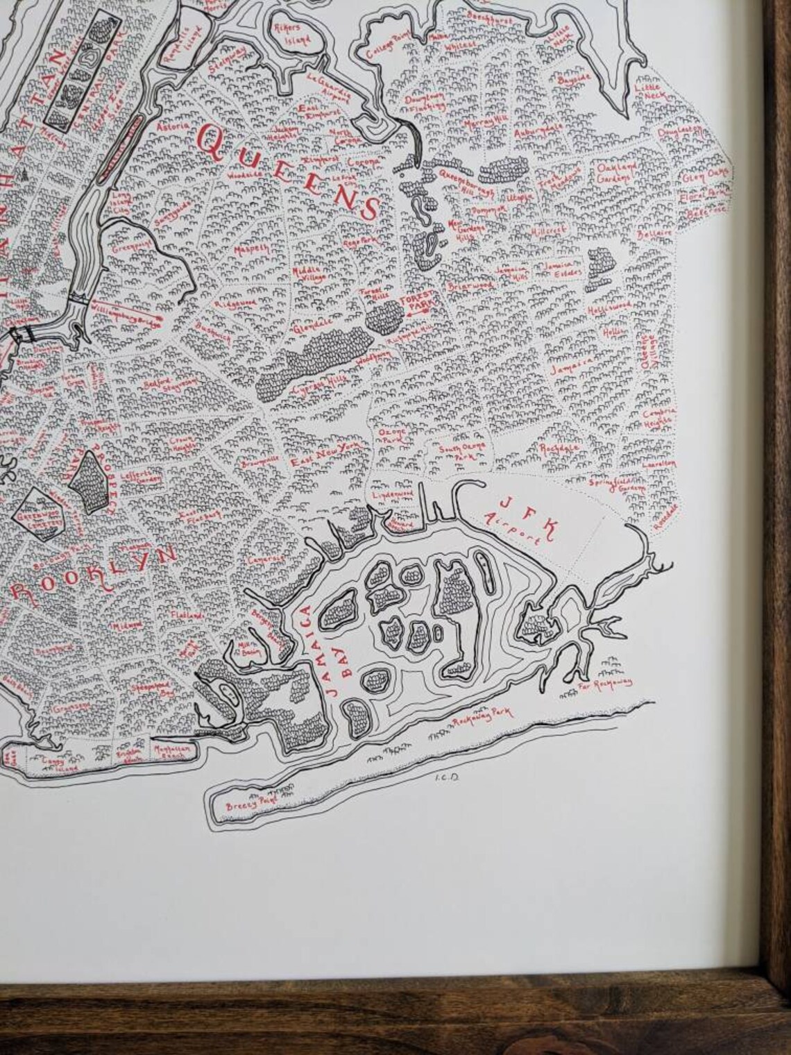 NYC Hand-drawn Vintage/fantasy Map | Etsy