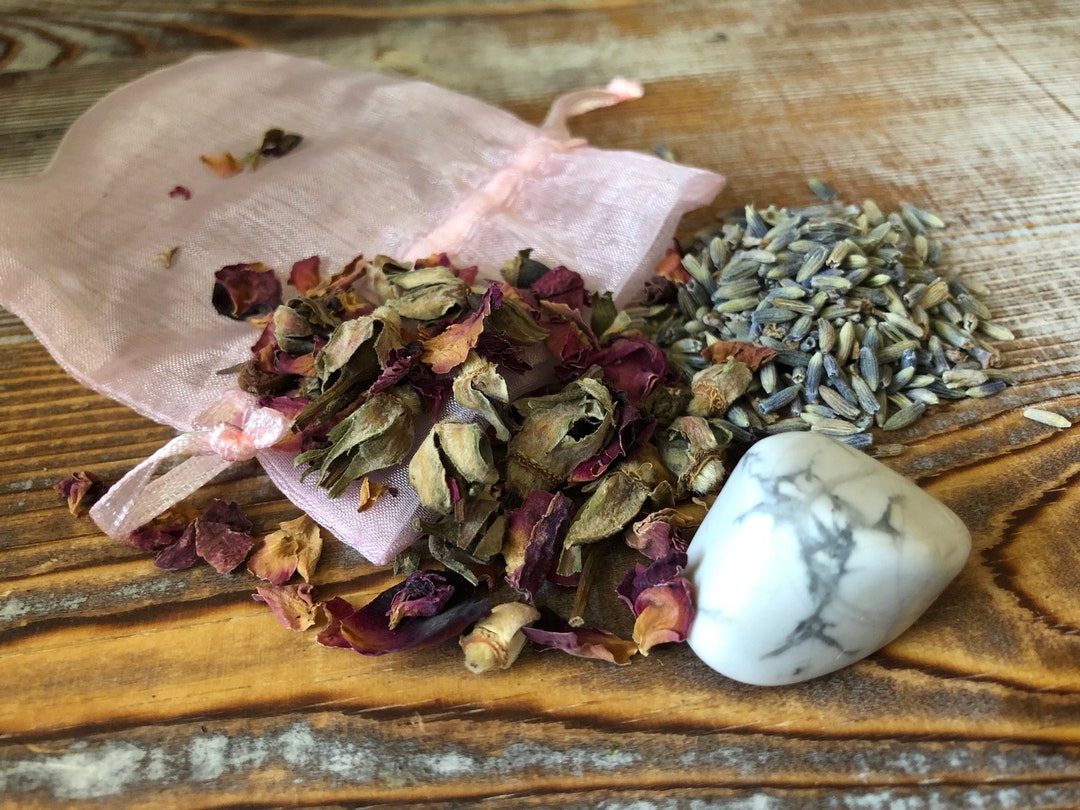 Help Me Sleep Sachet, Self-care Magick, Herbal Magick, Crystal Magick ...