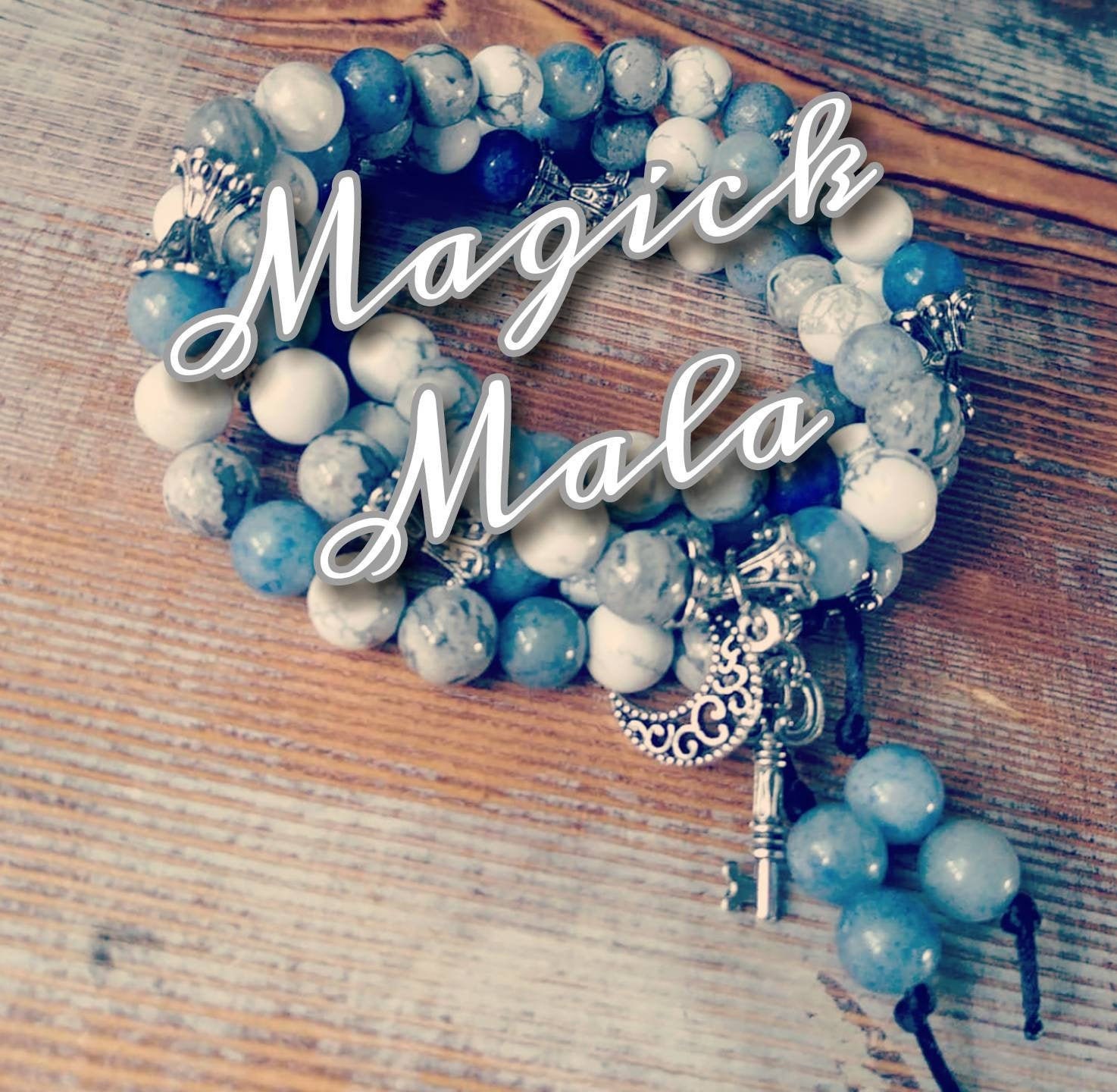 Custom Gemstone Mala Witchy Mala Pagan Mala 108 Beads Mala | Etsy