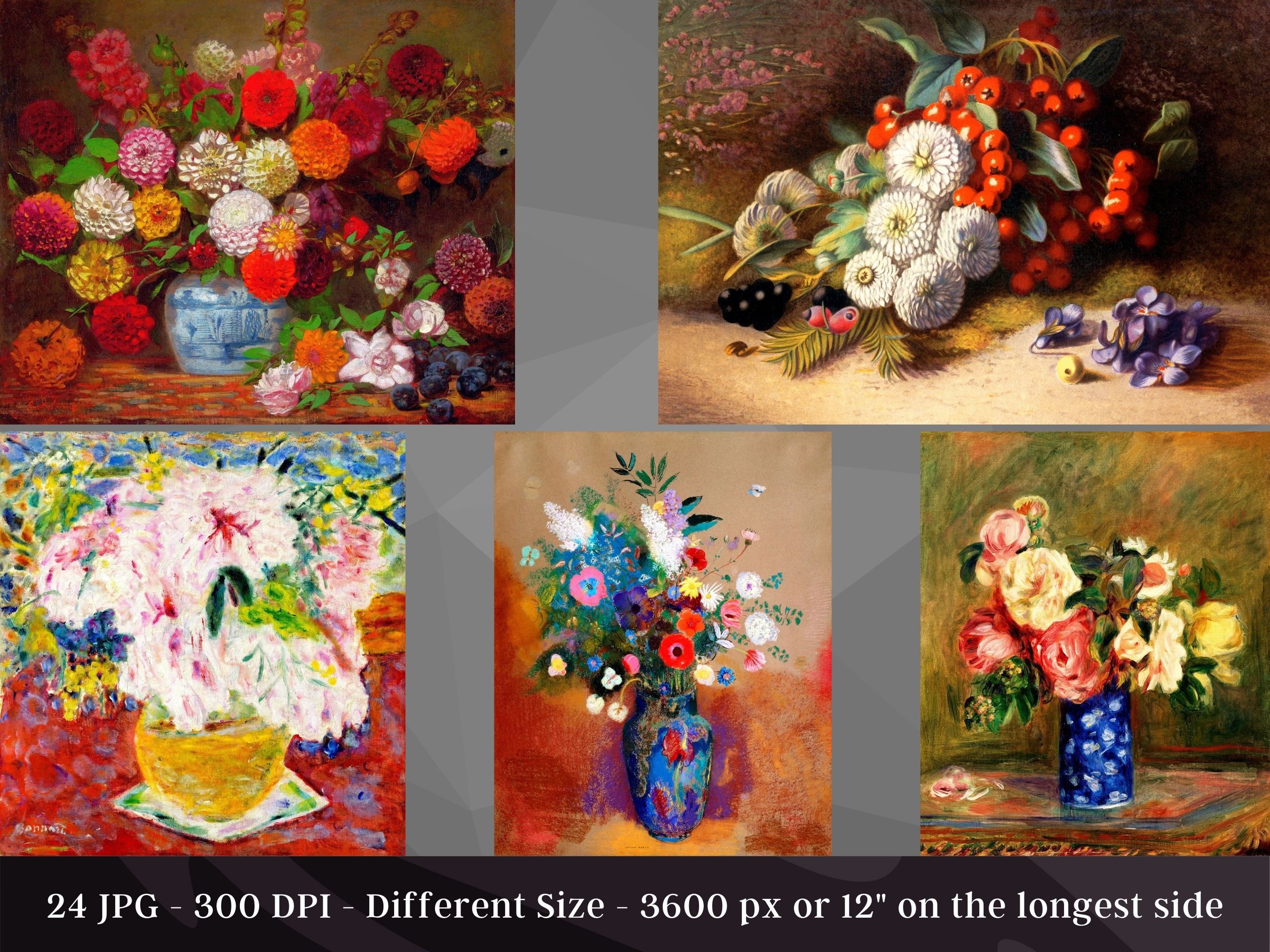 Still Life Flowers | Famous Flower Art Prints | 24 HQ Floral Gallery ...