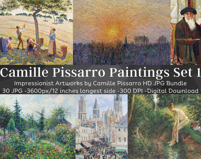 Camille Pissarro Printable Wall Art Bundle 130+ Artworks , Camille ...