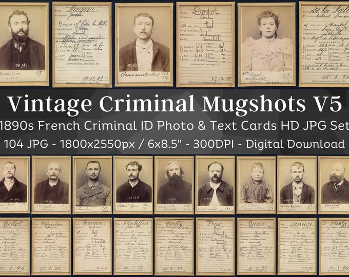 Digital Image - Vintage Mugshot - Border Background Texture Design ...