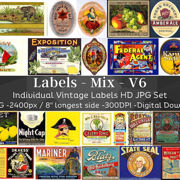 Vintage Food Label - Etsy