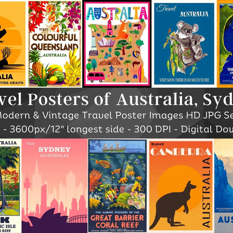 Airline Poster Australia - Etsy UK