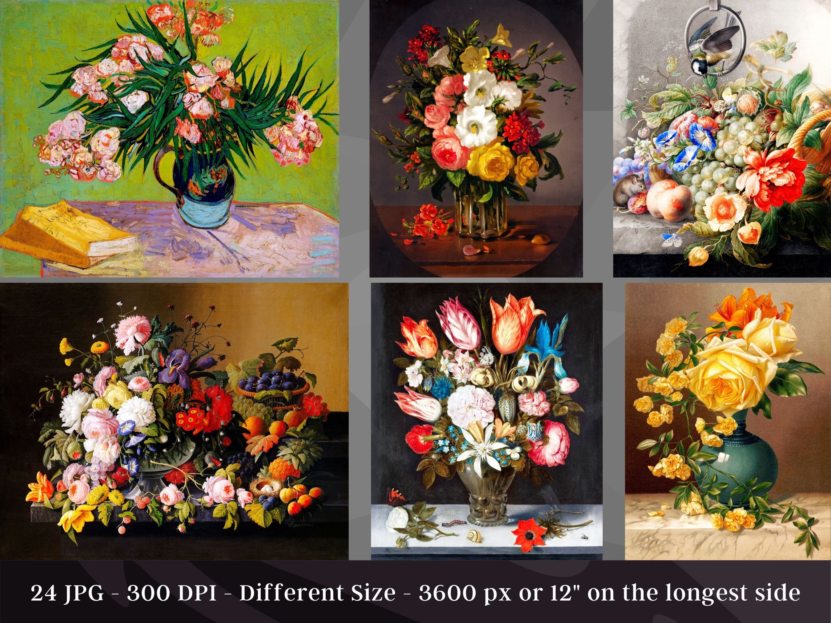 Still Life Flowers | Famous Flower Art Prints | 24 HQ Floral Gallery ...