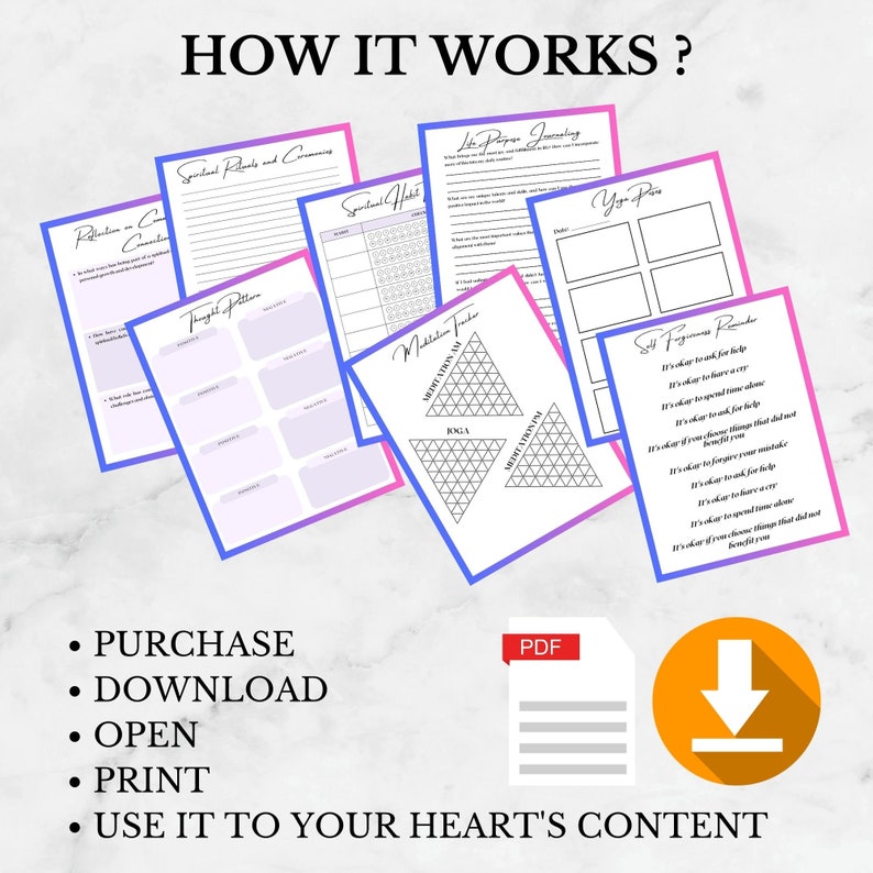 Spirituality Planner | Mental Health Journal | Religious Journal ...