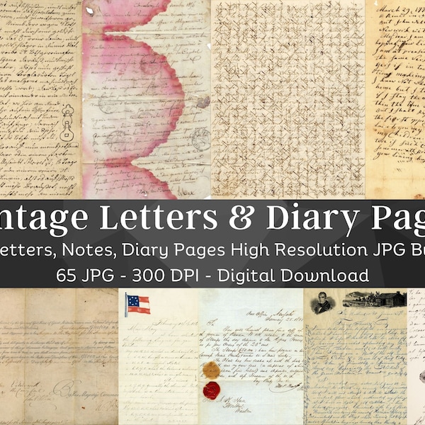 Old Handwritten Letters - Etsy