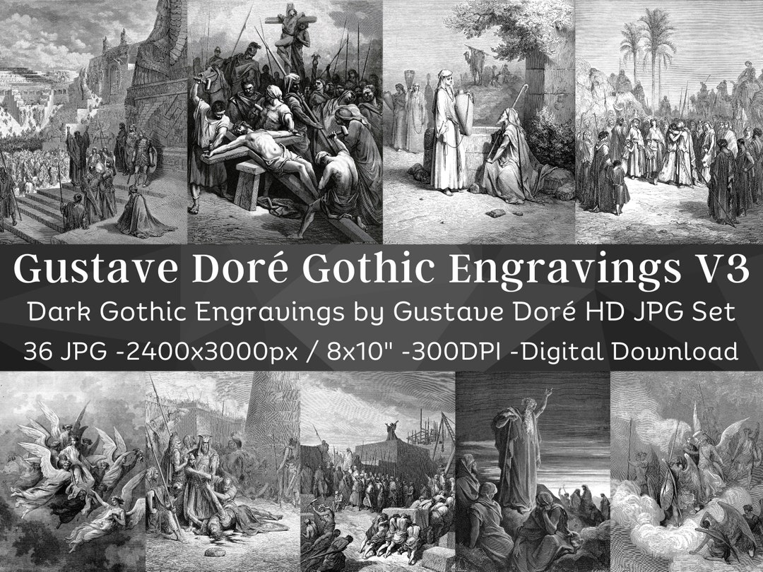 Gustave Doré Dark Gothic Engravings 36 Digital Images V3 | Dark ...