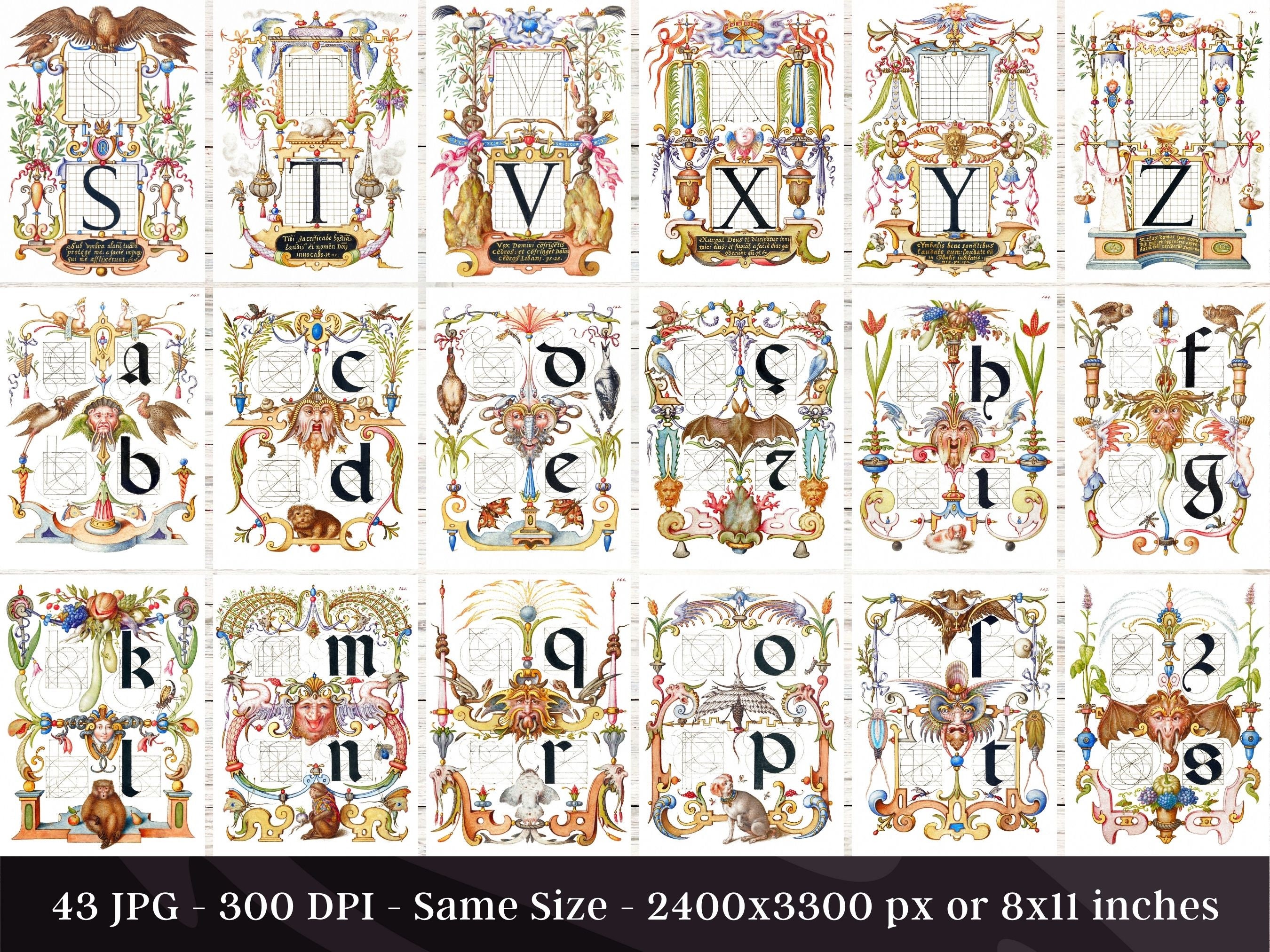 Wonderful Monuments of Calligraphy Image Bundle 43 Medieval Letters ...