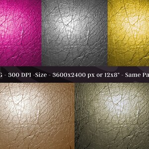21 Digital Leather Texture | Leather Digital Paper Set 4 | Scrapbook ...