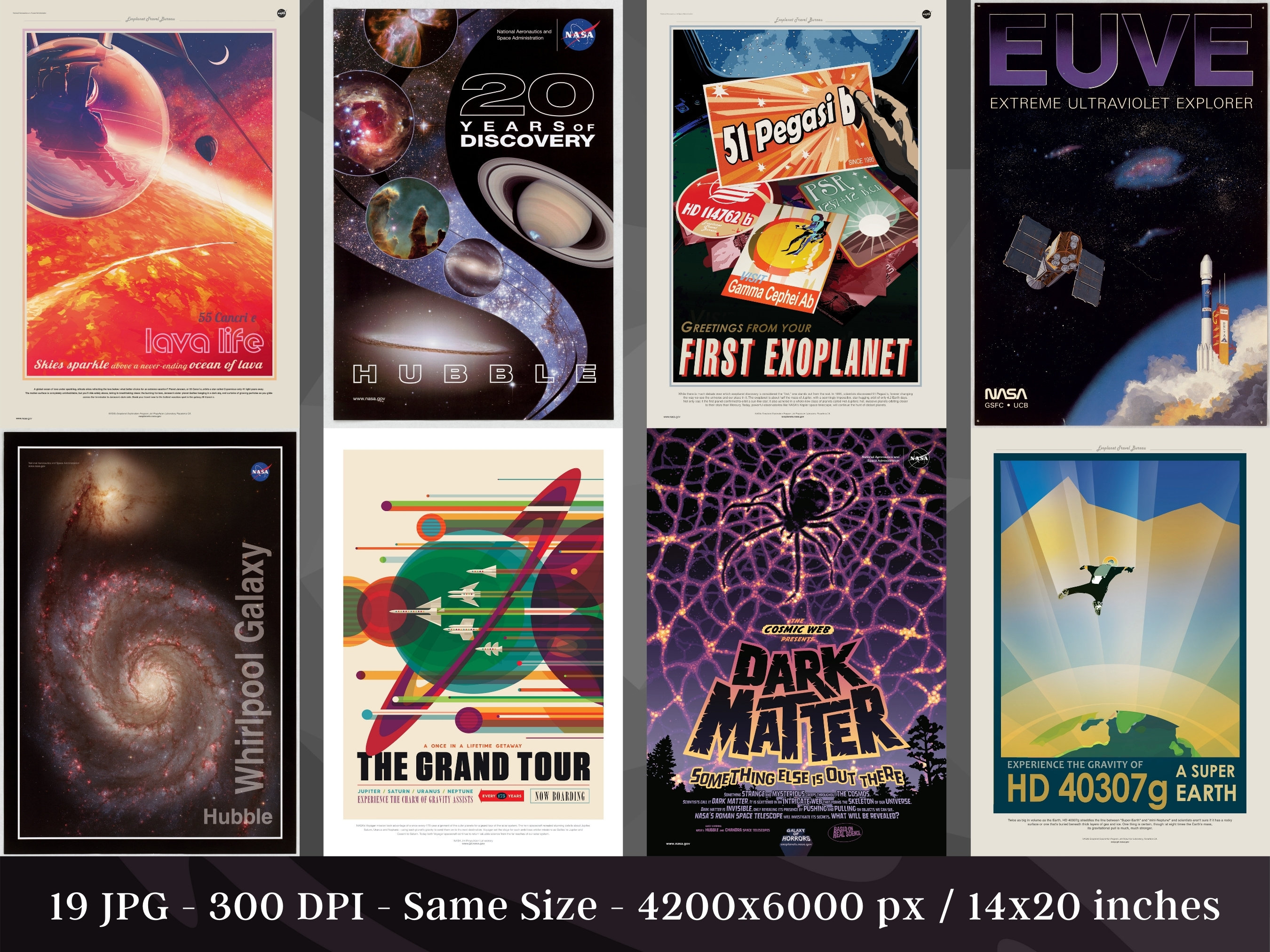 NASA Futuristic Sci-fi Poster N1 19 JPG HQ Digital Image - Etsy