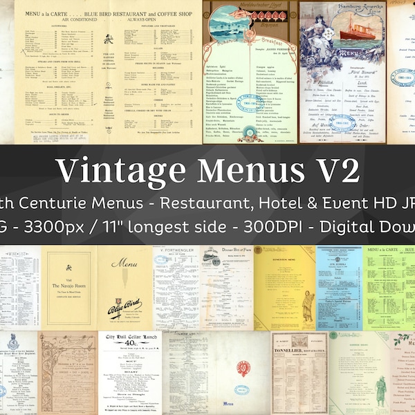 Bills Menu Restaurant - Etsy