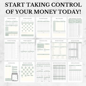 Budget Planner Printable Budget Binder Expenses Tracker Bill Debt ...
