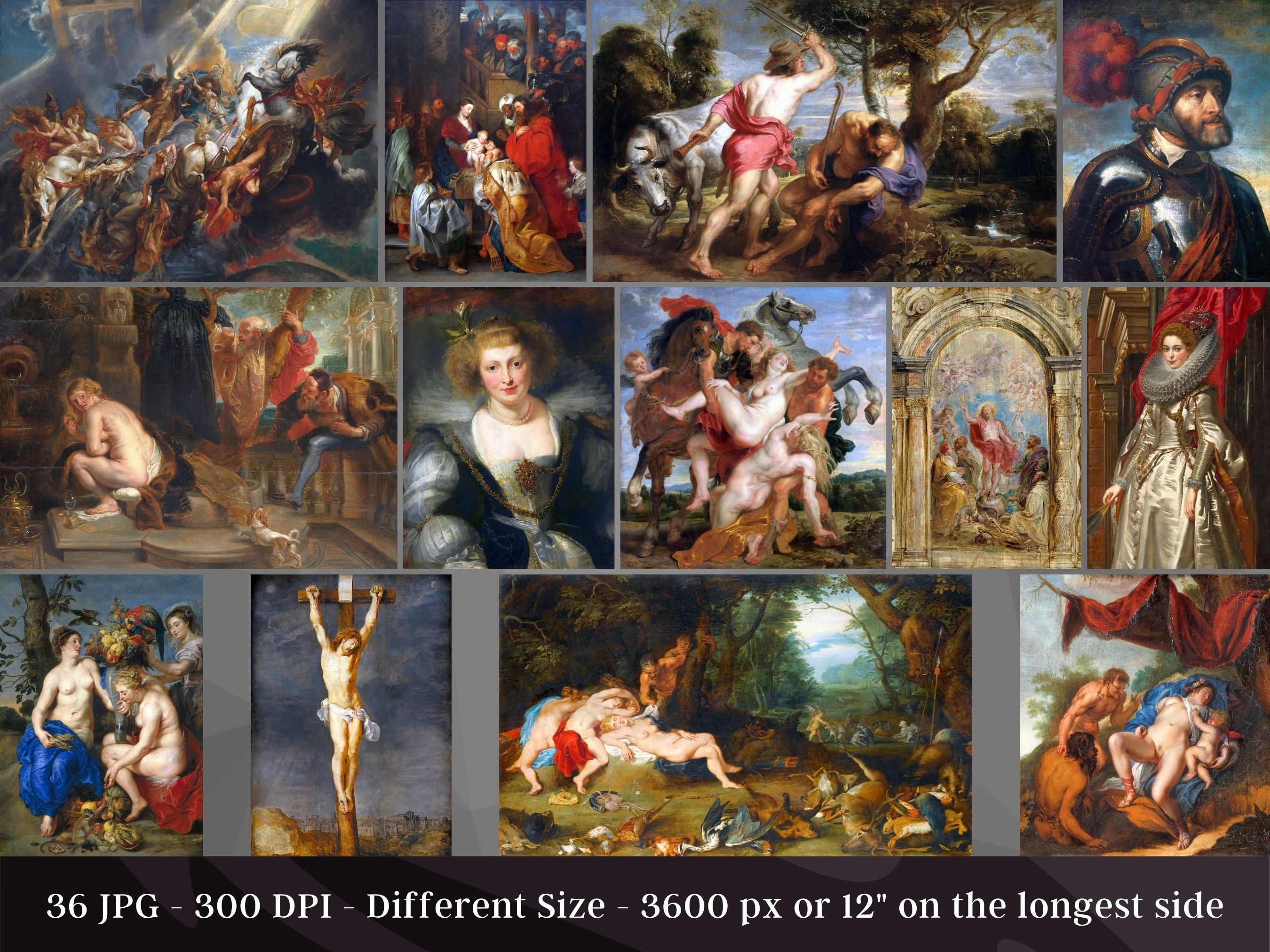 Peter Paul Rubens Paintings Set 1 36 HQ Printable Art Decor - Etsy