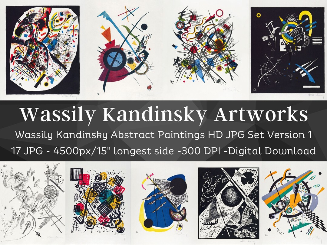 Wassily Kandinsky Abstract Geometric Artworks | 17 HQ Digital Image ...