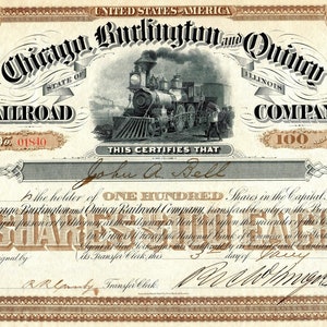 61 Vintage Stock Market Certificate Illustrations V2 | 1800-1900s Bond ...