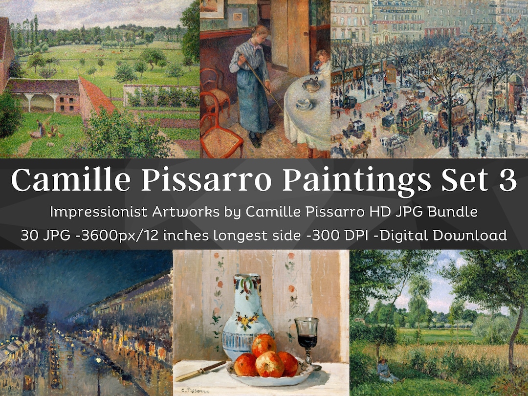 Camille Pissarro Paintings 30 HQ Printable Art Decor Set 3 | Classic ...
