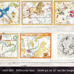 Astrological Star Chart Images | 32 HQ Digital Image Bundle 3 ...
