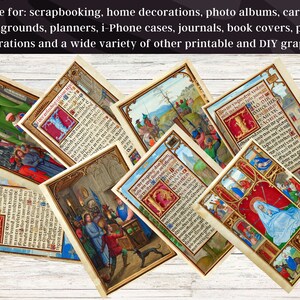 Illuminated Manuscript 38 Medieval Religious Renaissance Illustrations ...