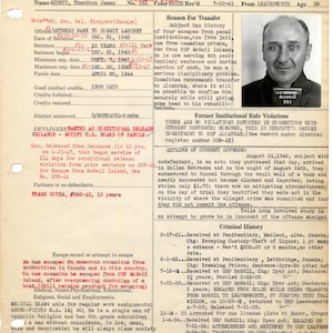 60 Vintage Alcatraz Inmate Prison Records With Mugshots HD Image V2 ...