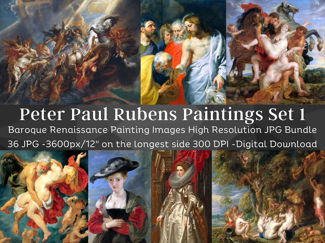 Peter Paul Rubens Paintings Set 1 | 36 HQ Printable Art Decor ...