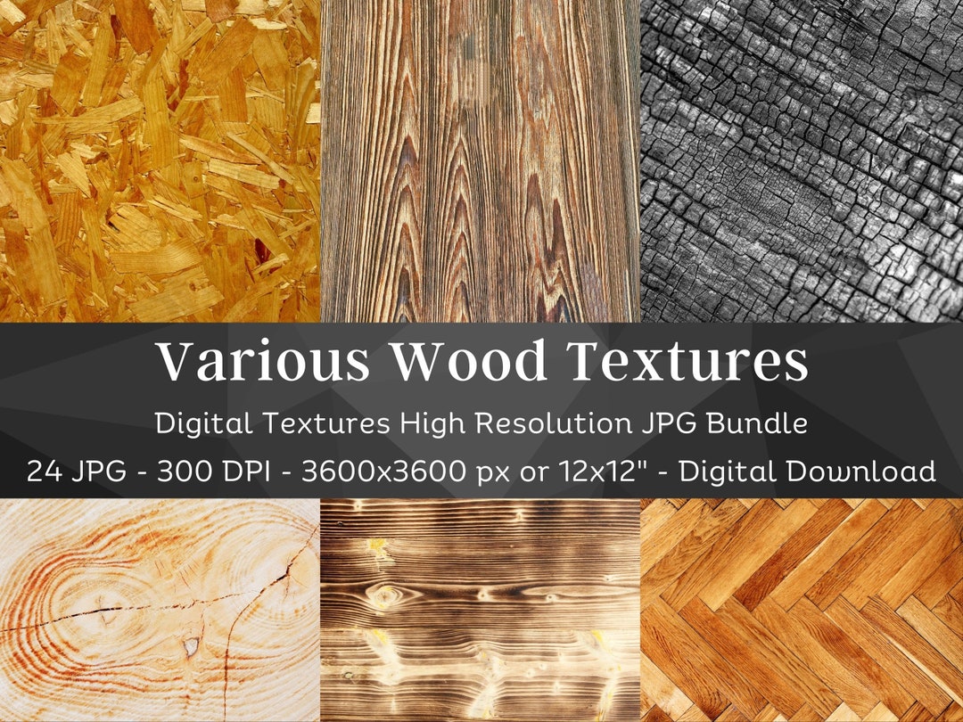Digital Various Wood Texture Pack | 24 Natural Weathered Dark & Light ...