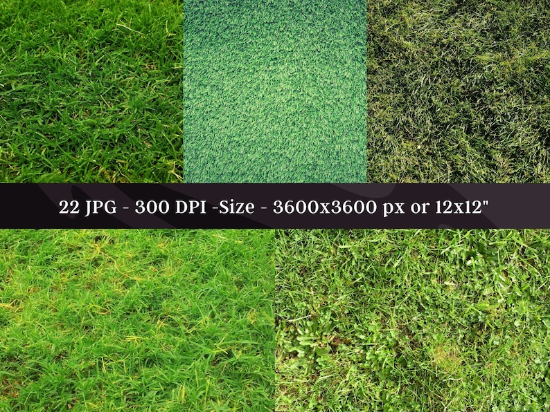 Digital Grass & Lawn Texture 22 Digital Grass Paper Scrapbook ...