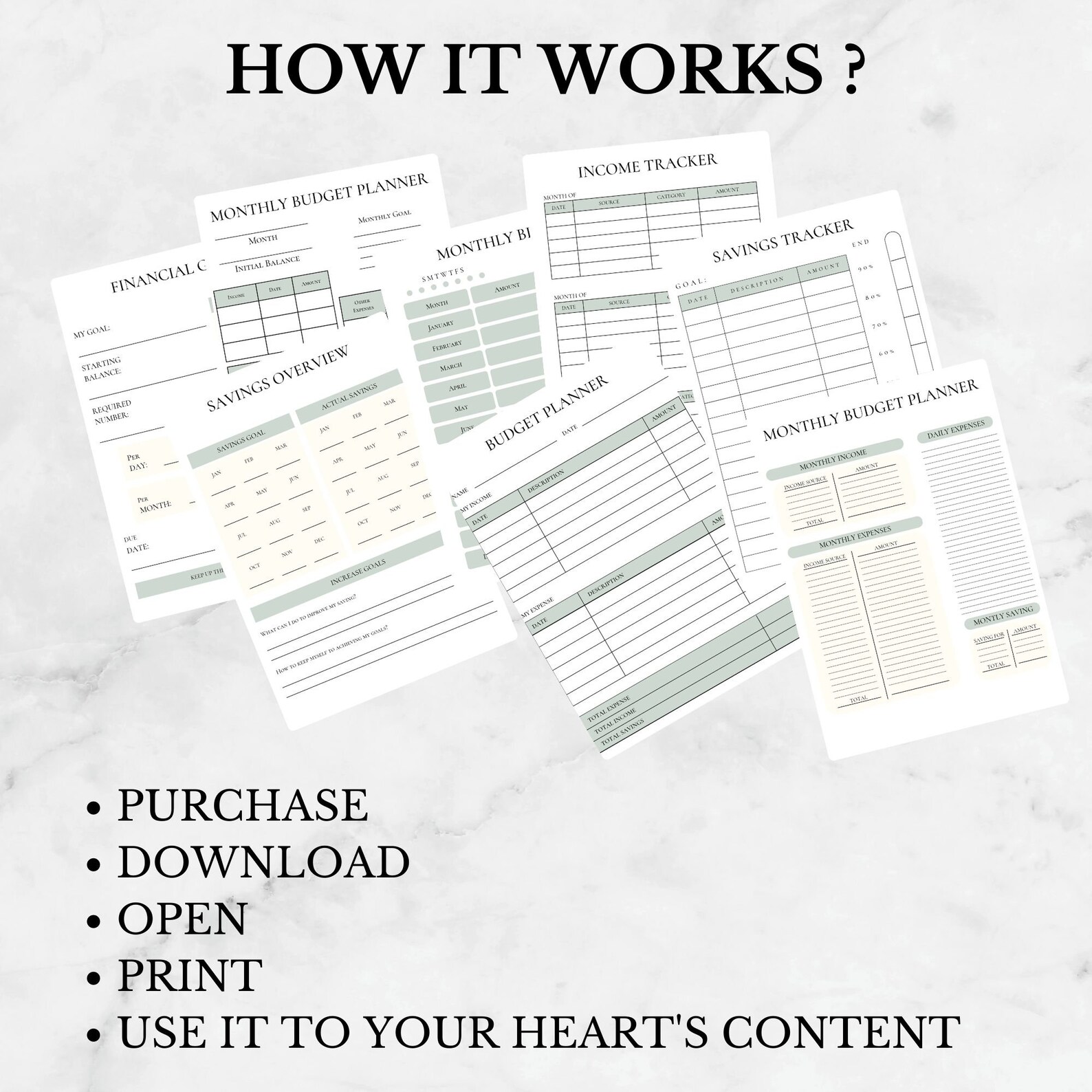 Budget Planner Printable Budget Binder Expenses Tracker Bill Debt ...