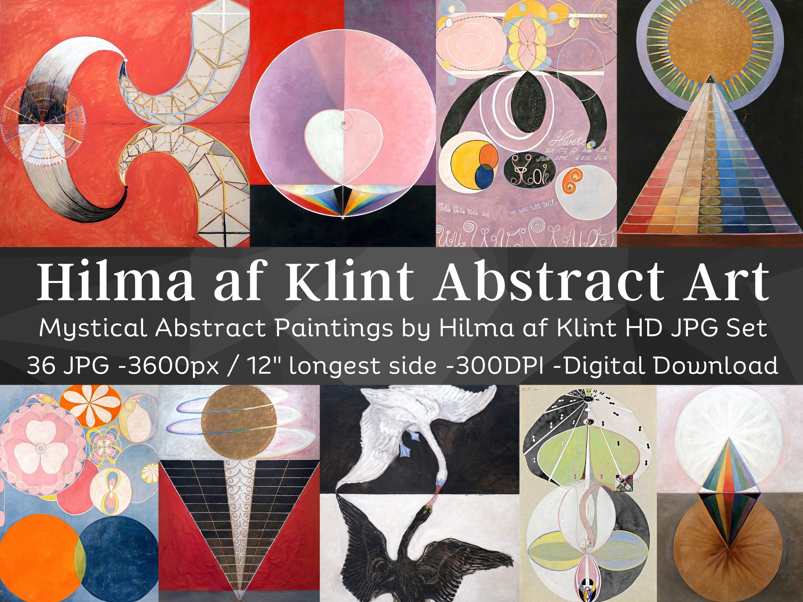 Hilma Af Klint 36 Abstract Mystical Paintings Spiritual Philosophical ...