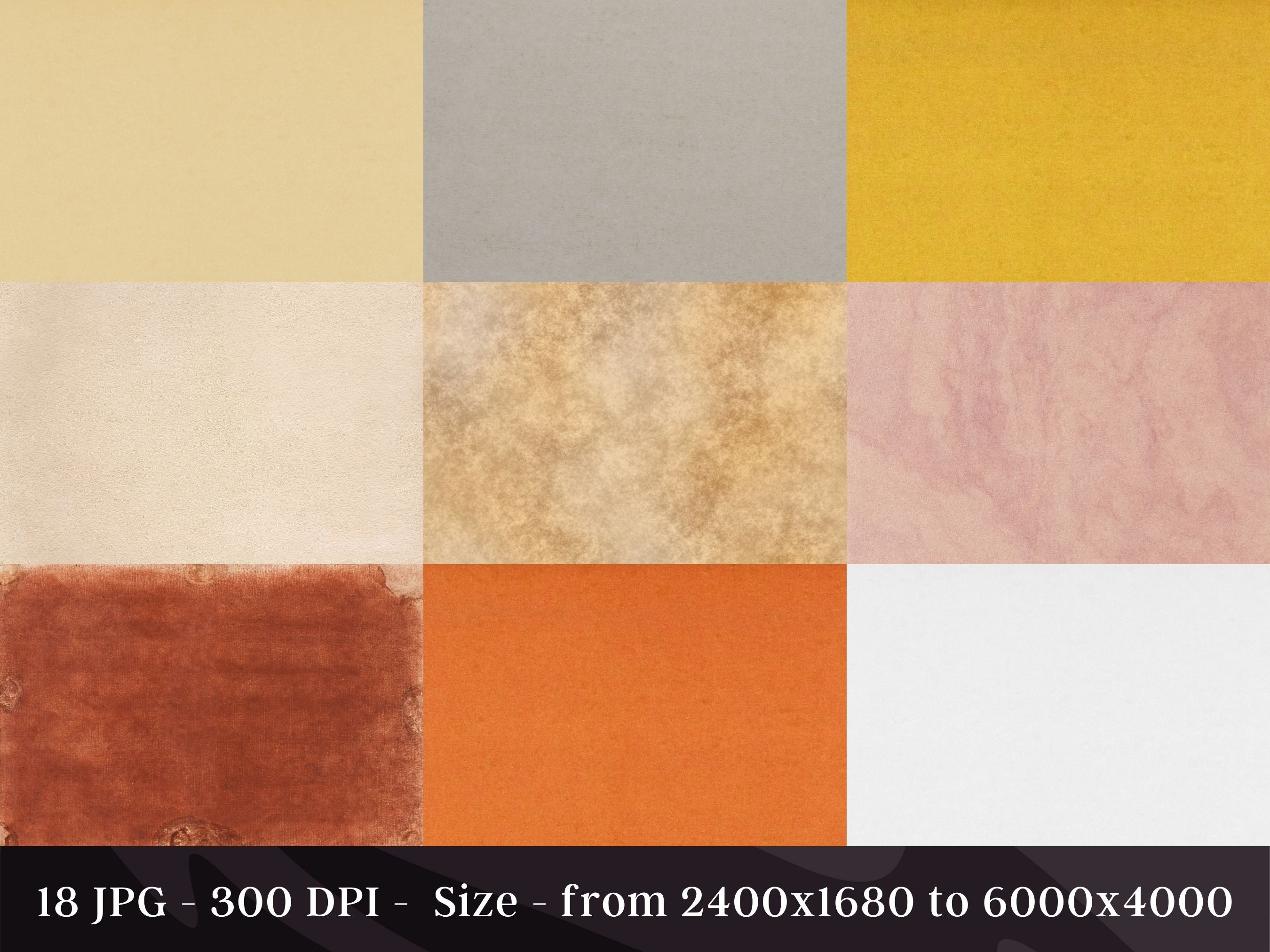 18 Vintage Paper Texture | Photoshop Overlay | Brown Digital Paper ...