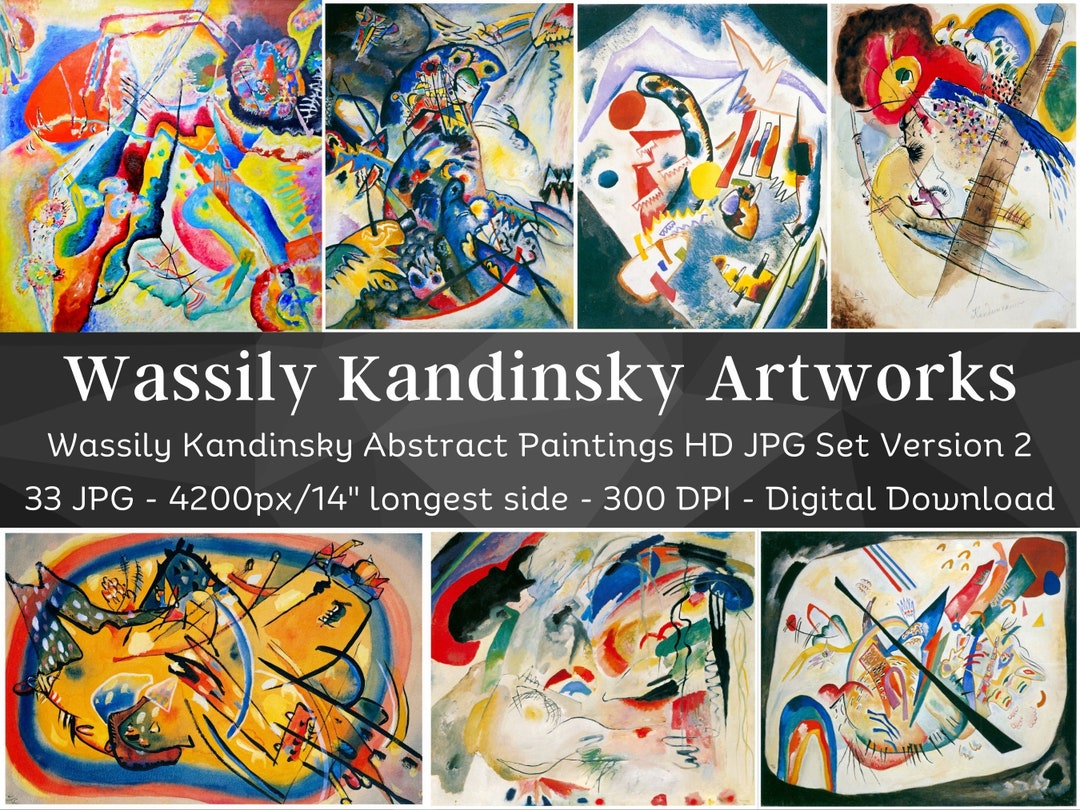 Wassily Kandinsky Abstract Geometric Artworks | 33 HQ Digital Image ...