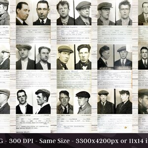 30 Vintage USA Criminal Mugshots HD Image V7 | Prison Mugshot Criminal ...