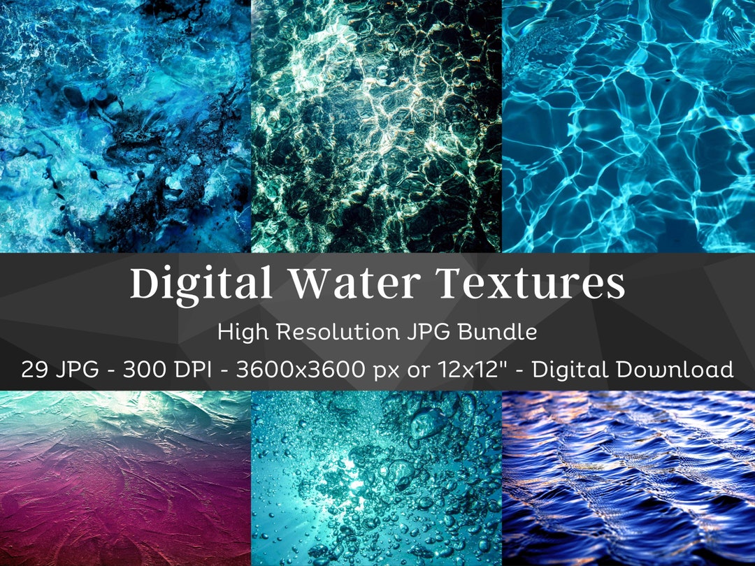 29 Digital Water, Wave, Bubble Texture | Digital Water Paper N2 ...