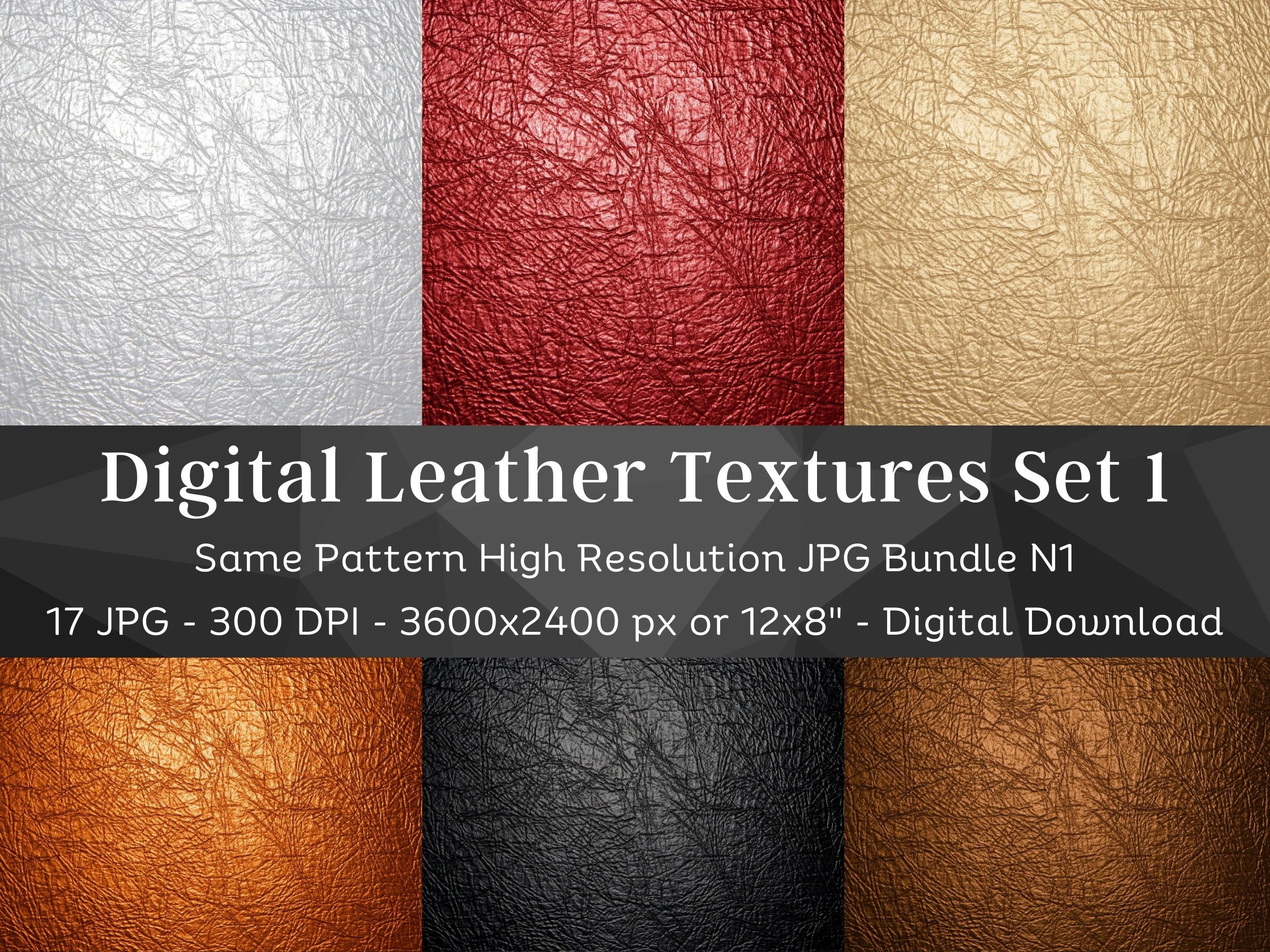 17 Digital Leather Texture Leather Digital Paper Set 1 - Etsy