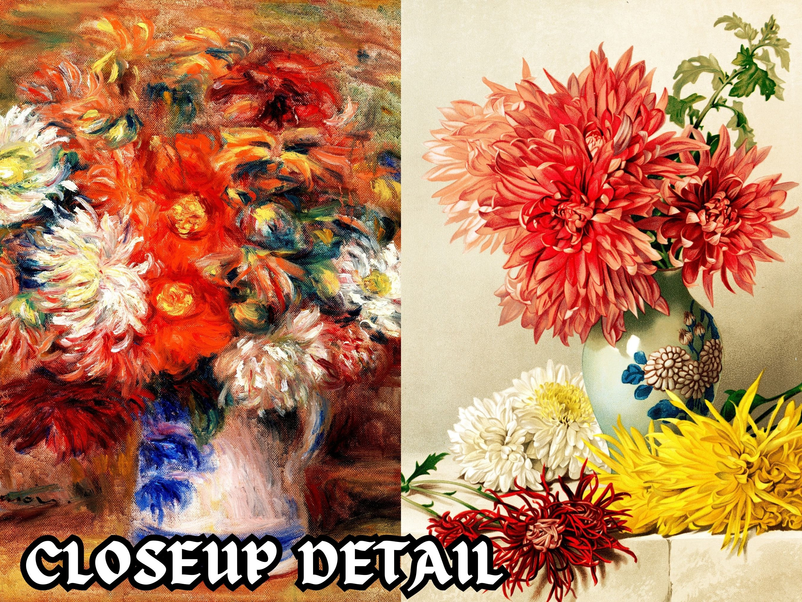 Still Life Flowers Famous Flower Art Prints 24 HQ Floral - Etsy