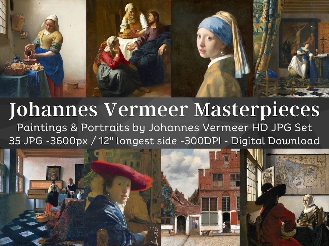 Johannes Vermeer Masterpieces 35 Artworks Paintings | Classic 17th ...